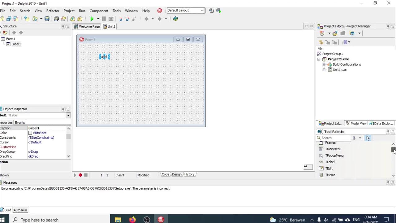 Tutorial Membuat Procedure Menggunakan Embarcadero Delphi - YouTube