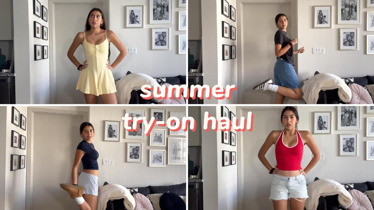 summer try-on haul! naia lewen - YouTube