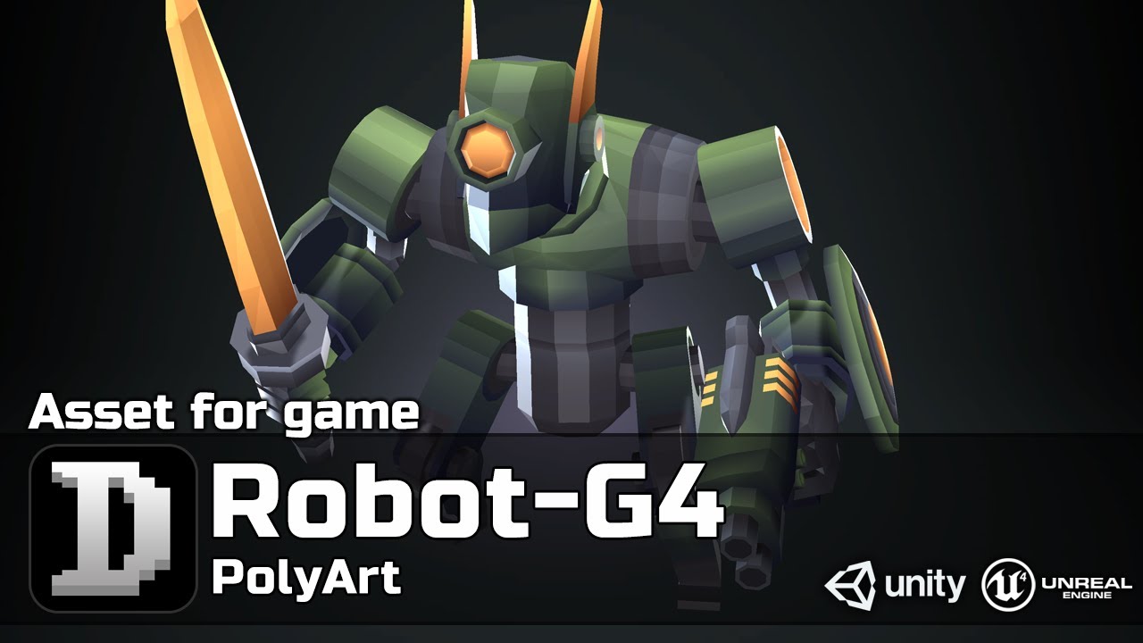 Poly Art - Robot-G4 - YouTube