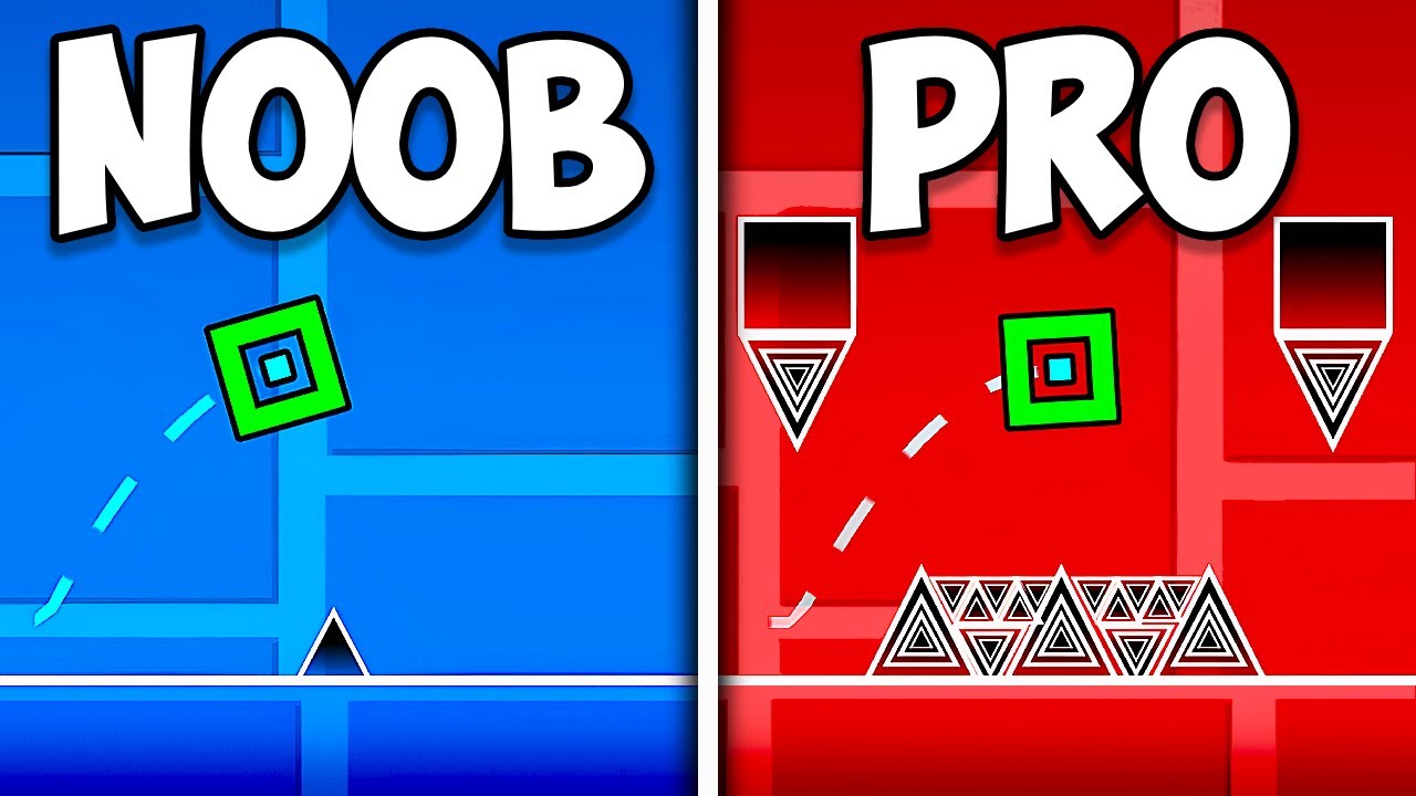 NOOB vs PRO Geometry Dash Challenge Swap - YouTube
