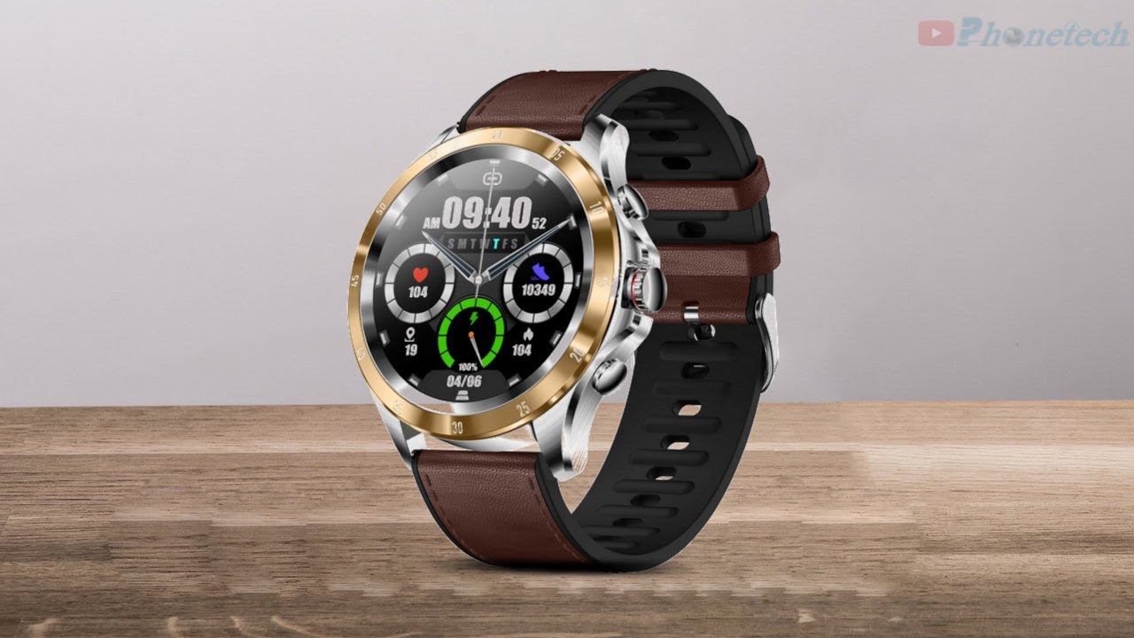 Gizmore GIZFIT Glow Luxe Smartwatch with 1.32 inch AMOLED Screen - YouTube