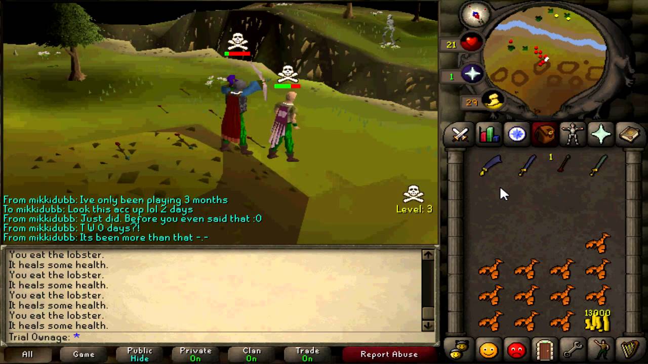 Trial Ownage - F2P Range/2h Pking - OSRS/2007 Runescape - YouTube