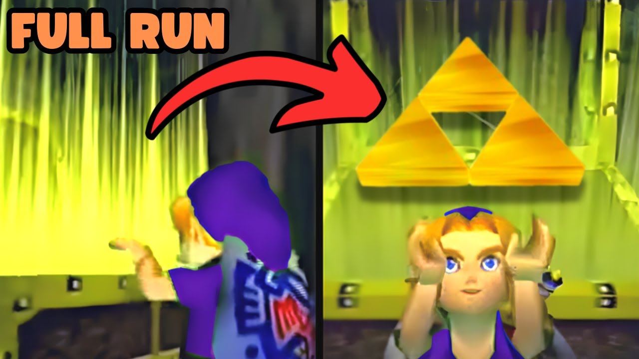 Zelda but you Have to Find the TRIFORCE to Win (FULL RUN) - YouTube
