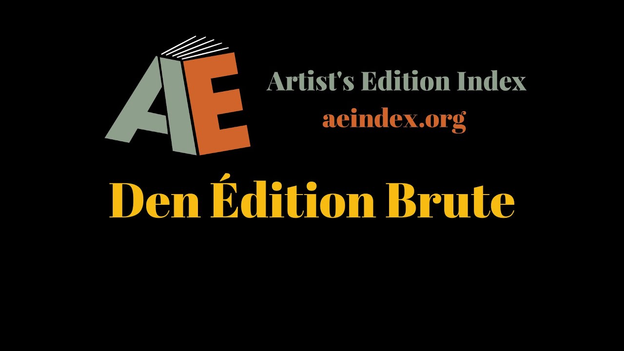 Den Édition Brute (a Richard Corben French Den Artist's Edition, flip ...