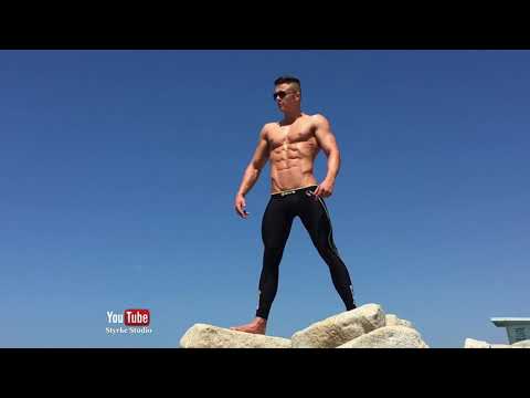 Teen Bodybuilding Fitness Model Beach Shoot Mike Pawlenko Styrke Studio