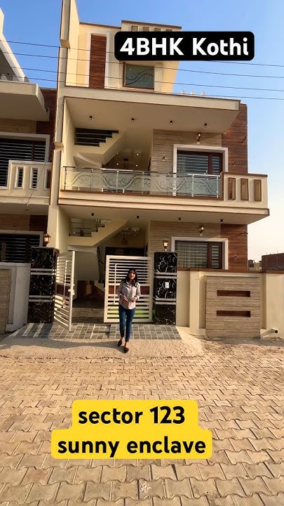 Kothi in sunny enclave sector 123, 4BHK Ready for shift semi furnished with complete interior ...