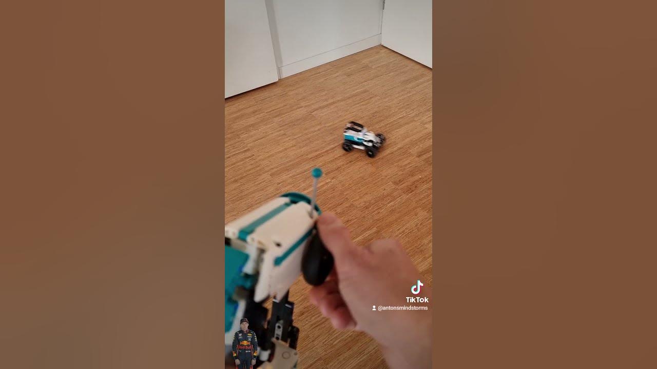 Trying #pybricks on the hotrod and the remote control. Using two #LEGO #mindstorms #robot # ...