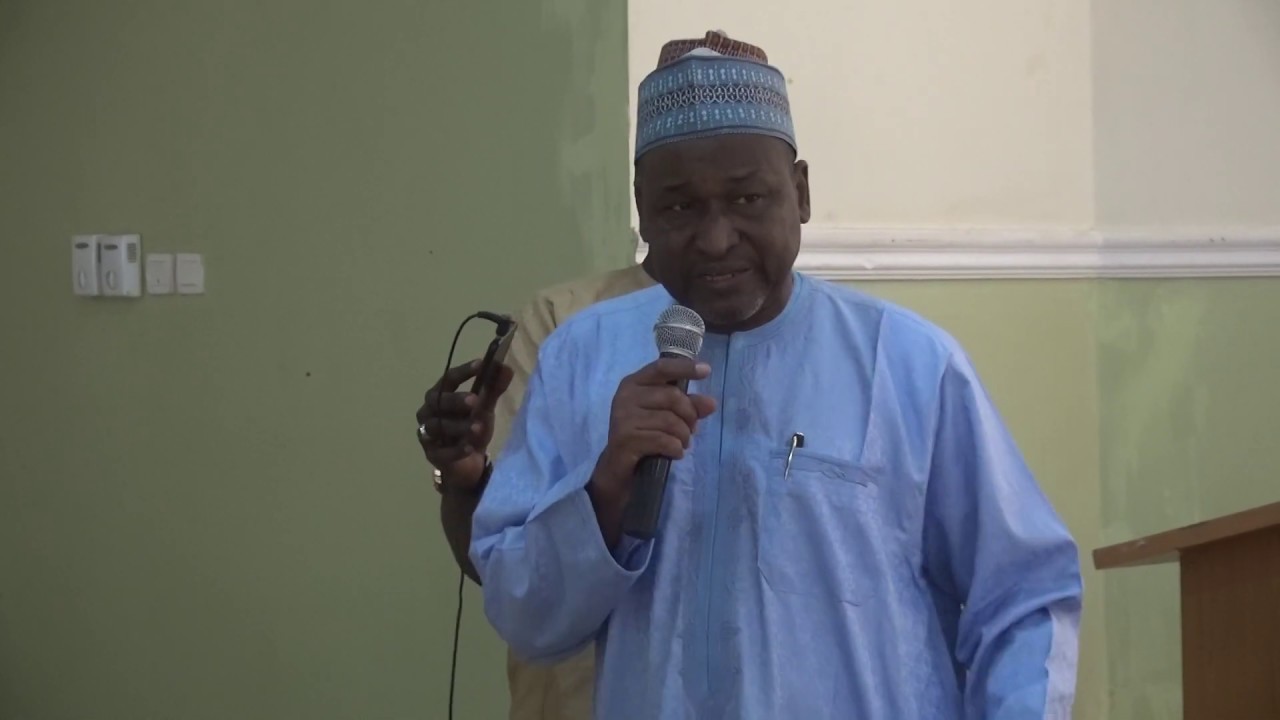 Prof. Idris Bugaje delivering a lecture as Chair at ARDP Power Policy ...