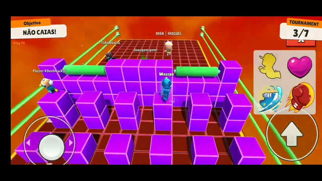 Jogando block dash lendário do stumble guys - YouTube