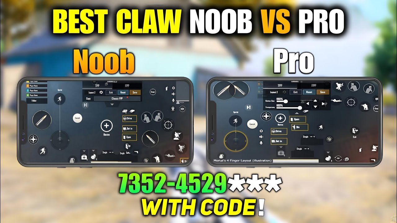 🔥3.1 Bgmi Best Pro 4 Finger Easy Claw Setup With Code | Bgmi Best ...
