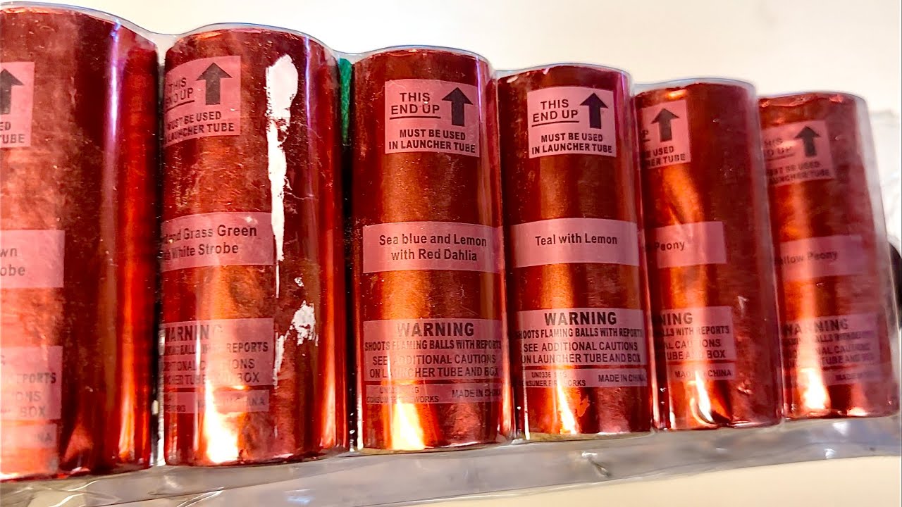 MOVING TARGET 4” RED CANISTER SHELLS - Raccoon Fireworks - YouTube