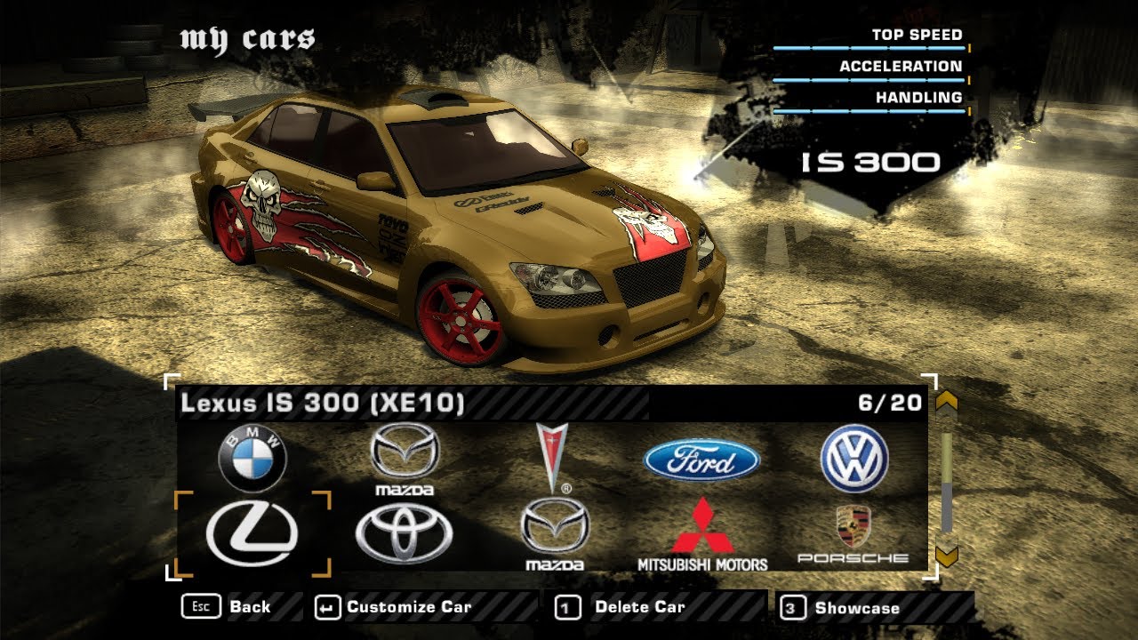 Need for Speed: Most Wanted — Lexus IS 300 (XE10) (Taz) - YouTube