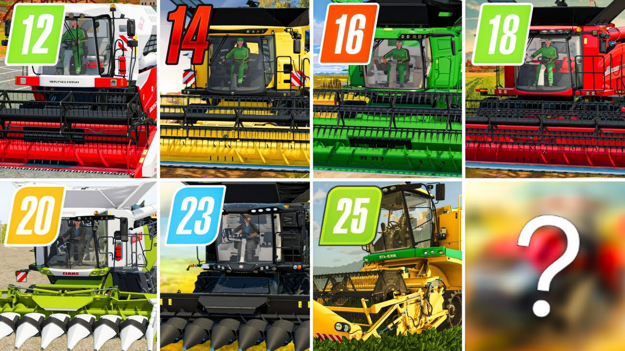 Fs12 vs Fs14 vs Fs16 vs Fs18 vs Fs20 vs Fs23 vs Fs25 | Harvesting ...