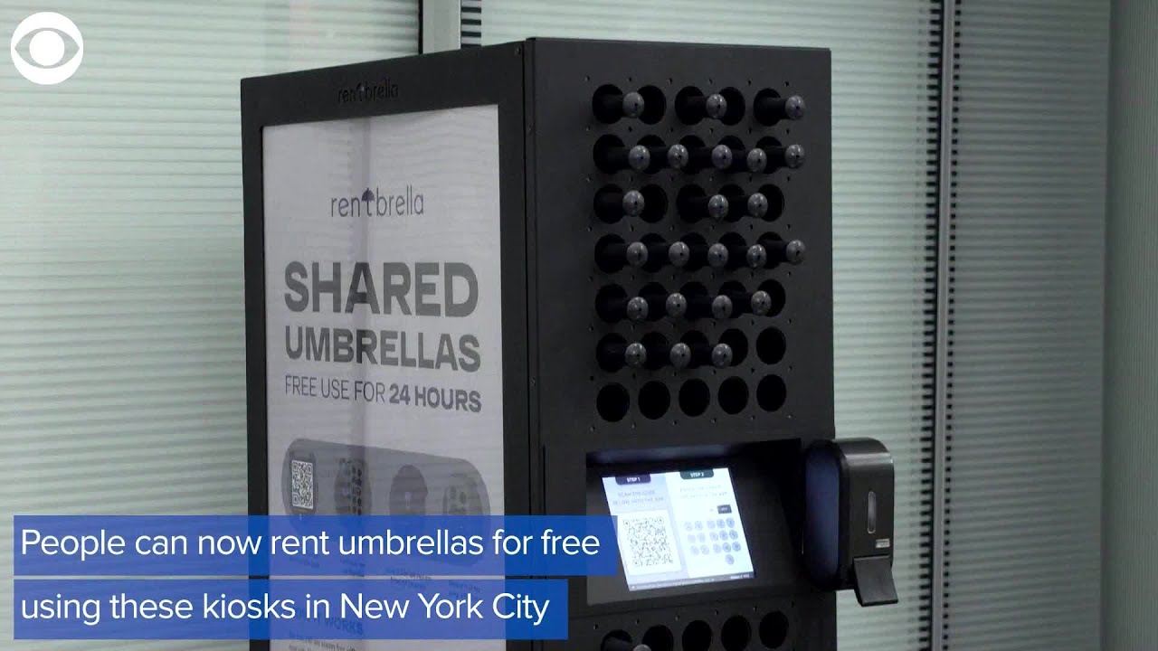 WEB EXTRA: Free Umbrella Rentals In New York City - YouTube