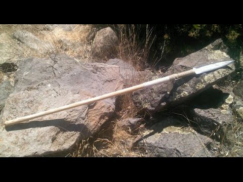 How to Make a Spear from a Leaf Spring - YouTube