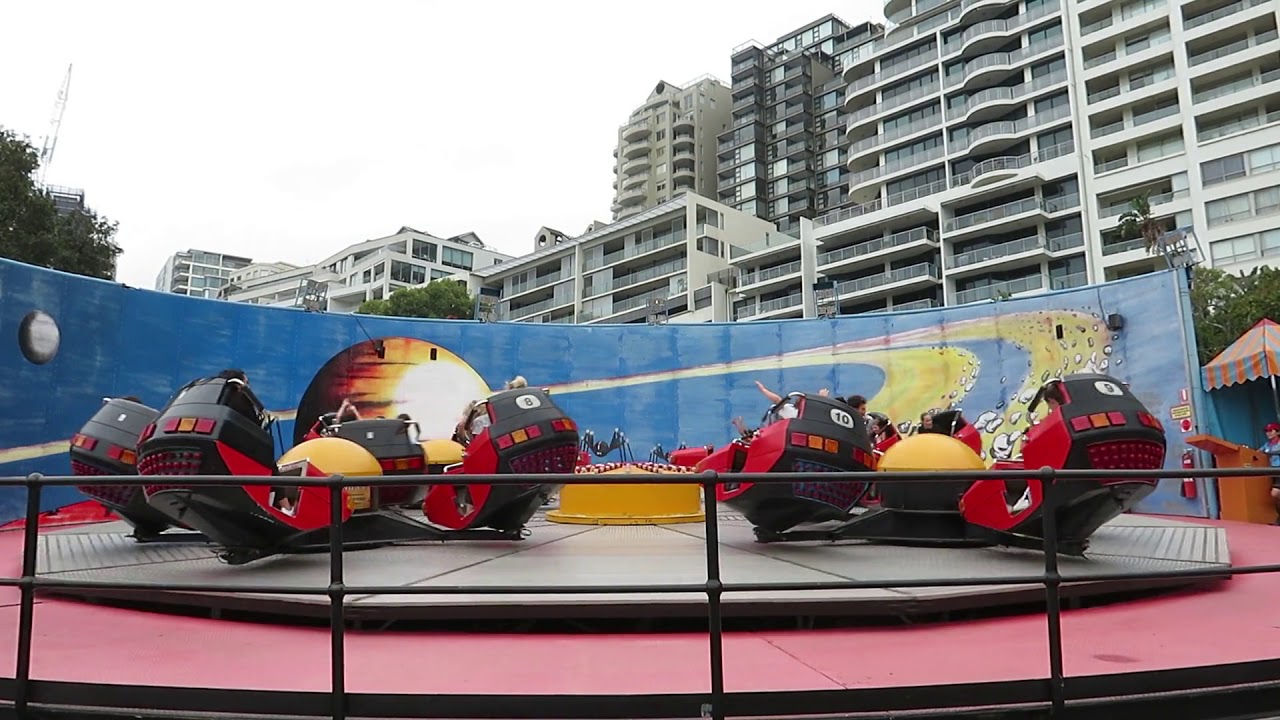 HUSS Break Dance Spider Luna Park Sydney 2020 Offride - YouTube