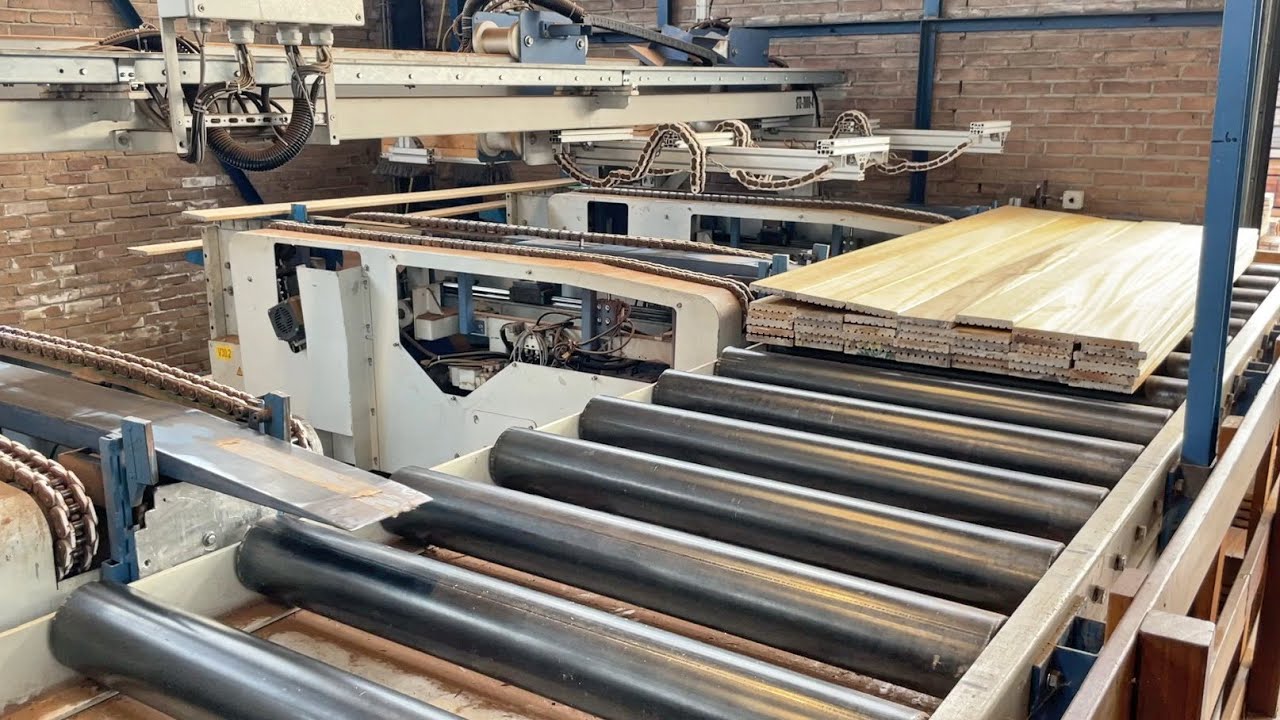 Diba Machinehandel l SL-T outfeed and stacking system - YouTube