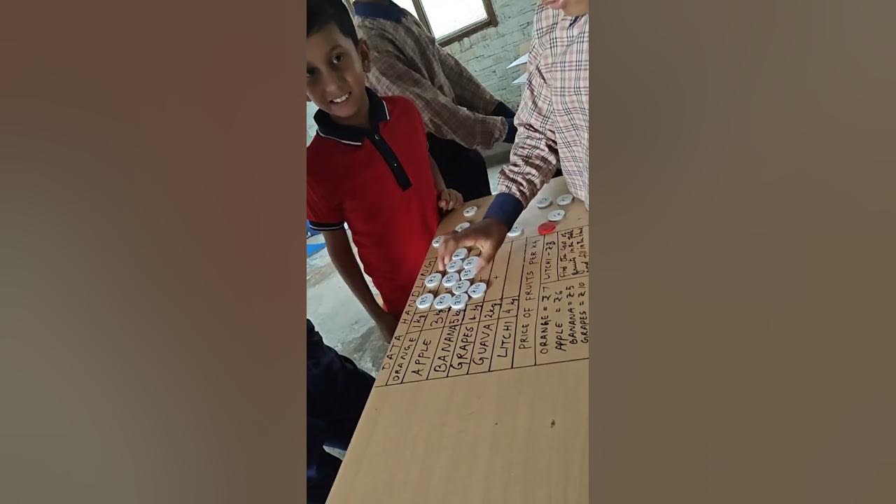 Activities for solving data handling problems with Carrom coins - YouTube