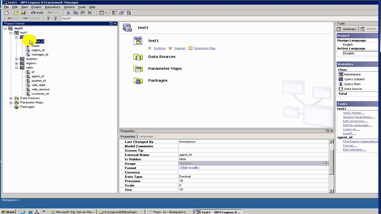 Cognos Tutorial - 4 Report Studio - Types of Objects - YouTube