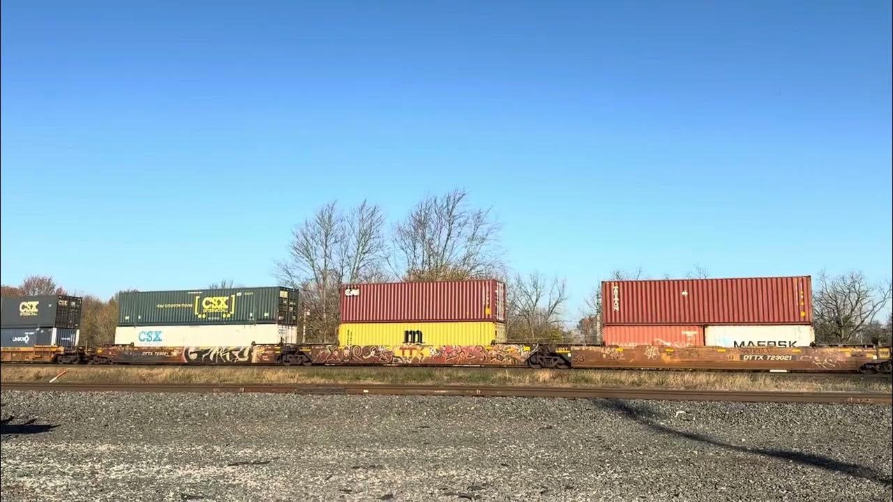 Long CSX intermodal! - YouTube