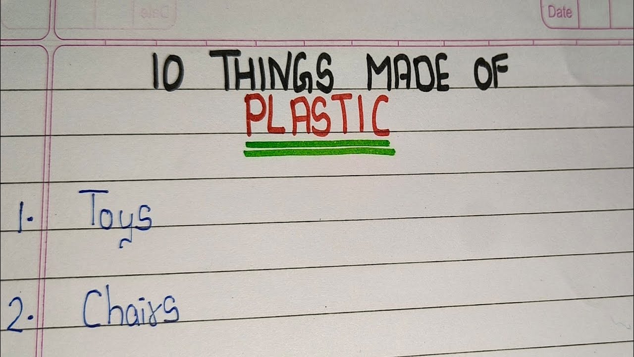 10 Things that are made of Plastic || Name the Things that are made of ...