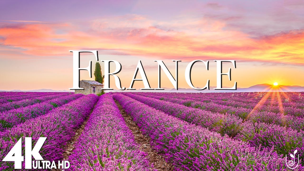 France 4K - Scenic Relaxation Film With Calming Music | Nature ...