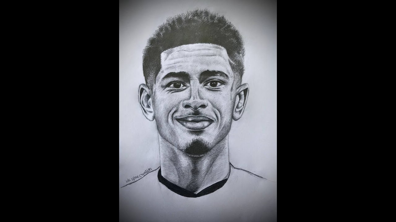 How to Draw Jude Bellingham Real Madrid #5 Step by Step Realistic ...