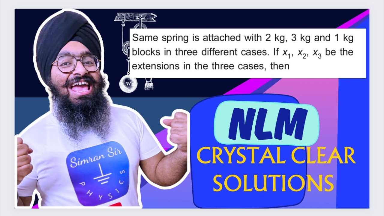 Q7SB Same spring is attached with 2kg,3kg and 1kg blocks in three different cases if x1 x2 x3 be ...