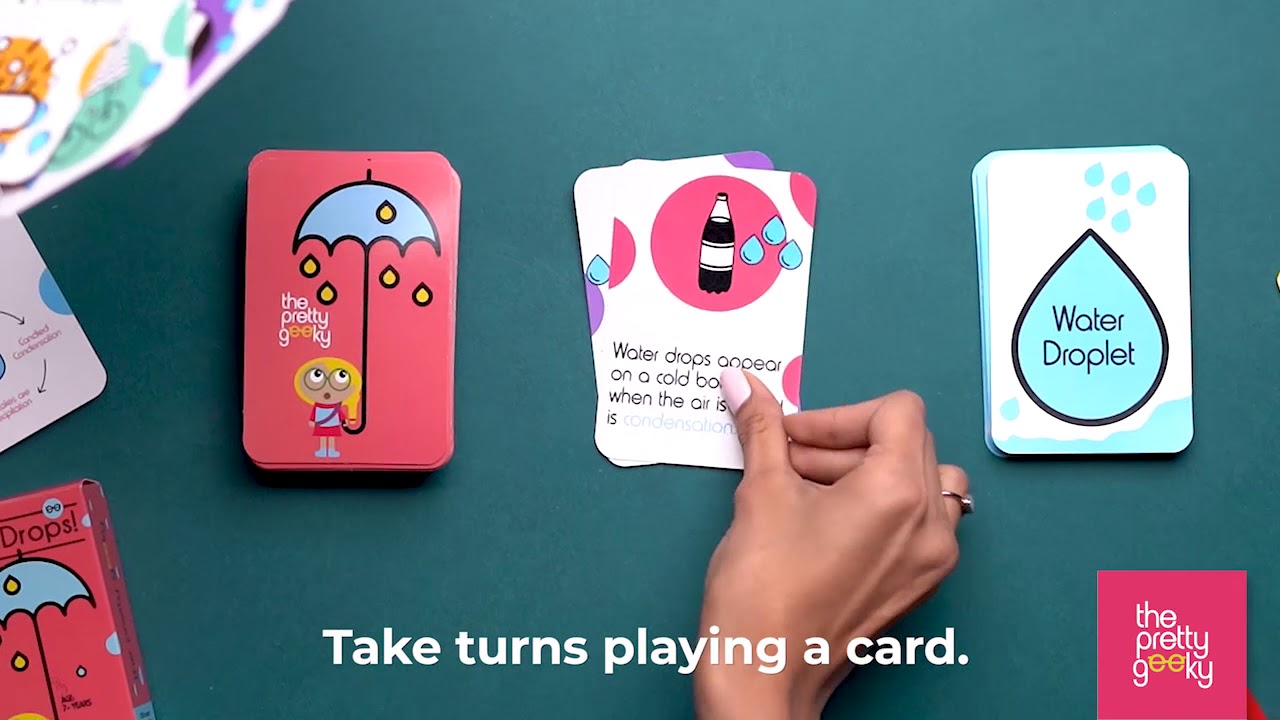 How to play Drippity Drops? The Pretty Geeky | Educational water cycle ...