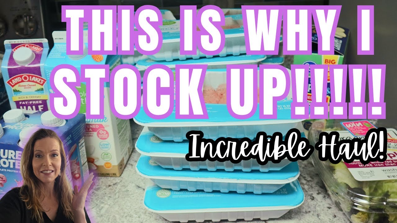 STOP OVERSPENDING ON GROCERIES!/HUGE STOCK UP HAUL FOR LESS! - YouTube