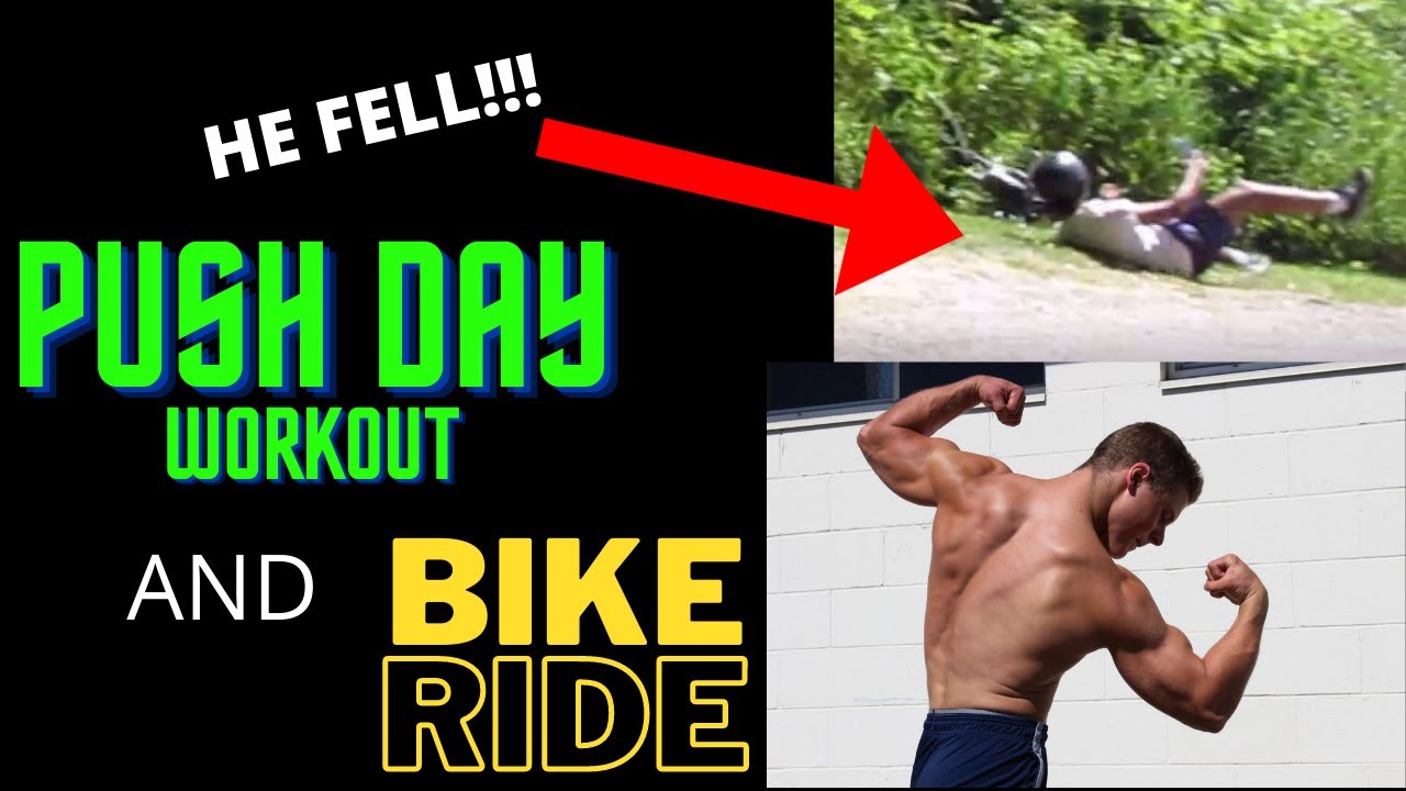 Push Day (Back-Shoulders) & ELECTRIC Bike Ride!!!! - YouTube