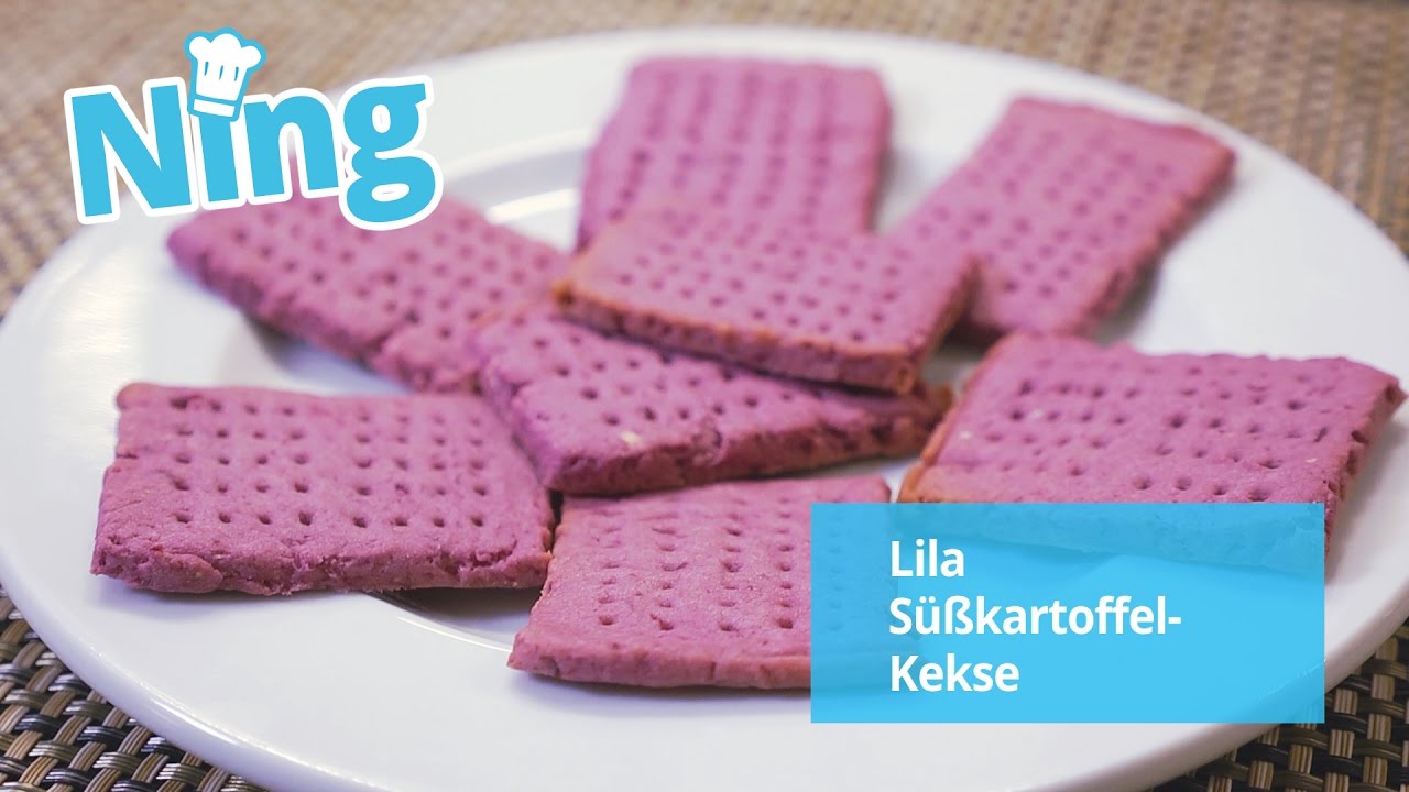 Alien Snack! - Lila Süßkartoffel-Kekse (veggie) - YouTube