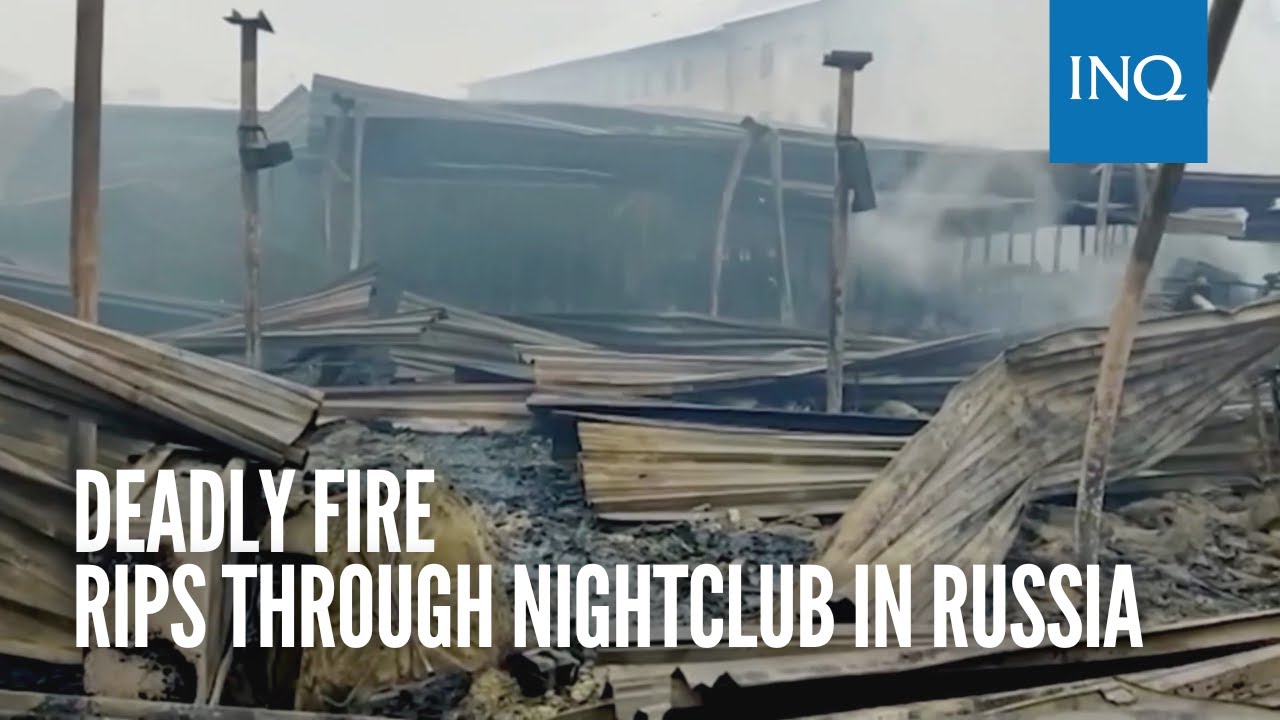 Deadly fire rips through nightclub in Russia - YouTube