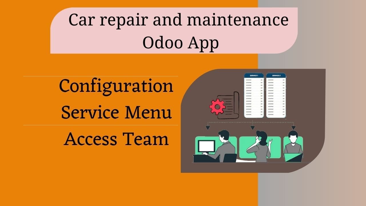 Configuration Service Menu Access Team | Odoo Car Repair module | - YouTube