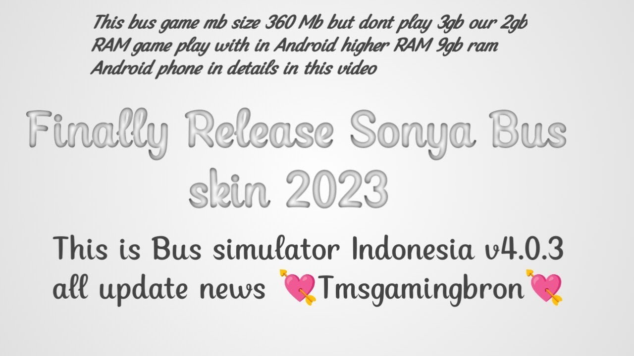 Finally Release Sonya Bus skin for Bus simulator Indonesia ...
