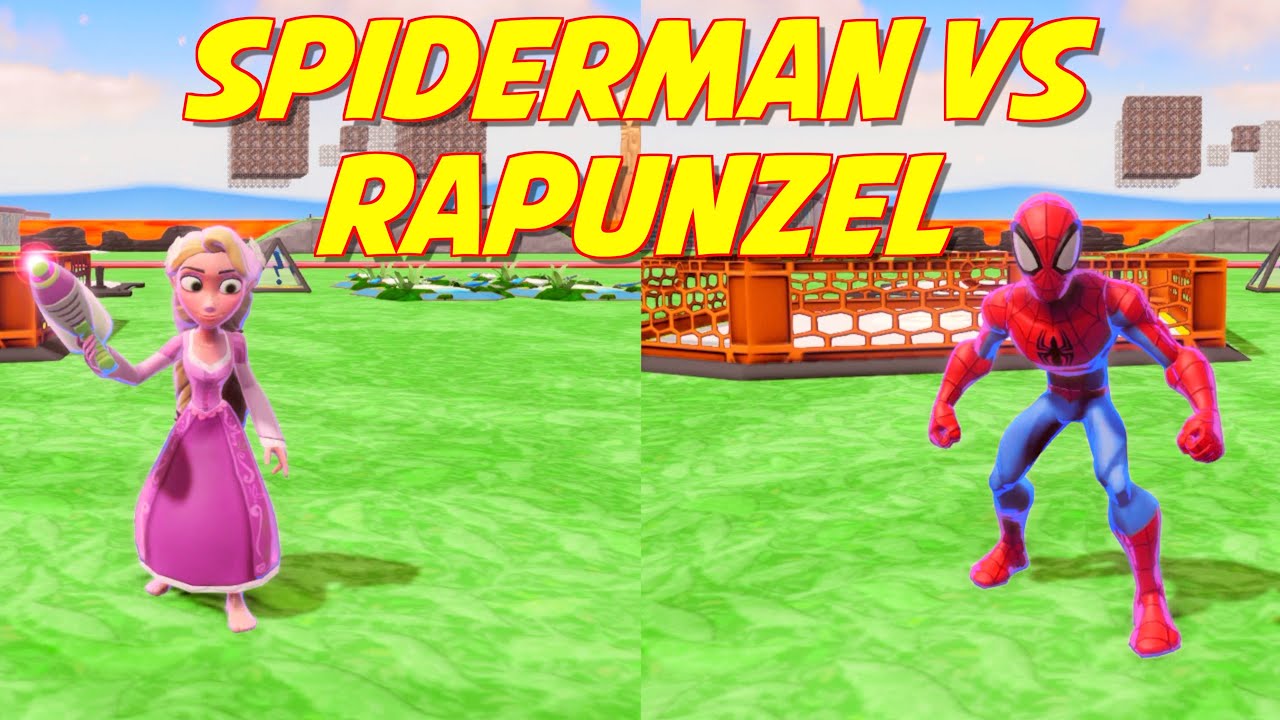 Spiderman vs Tangled Rapunzel | A Spider-Man Video | Horse Round Up A ...