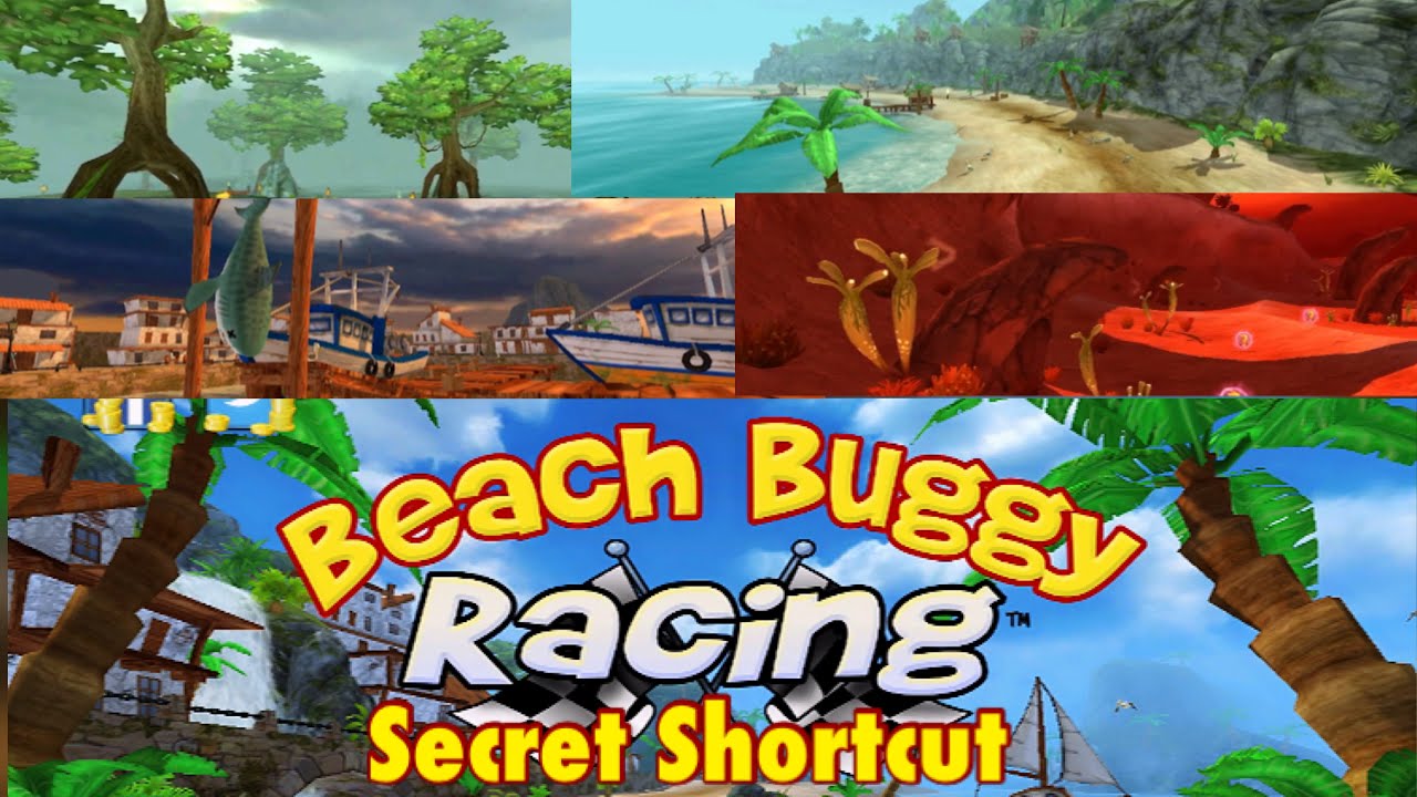 Secret Shortcut Circuit Beach Buggy Racing Game - YouTube