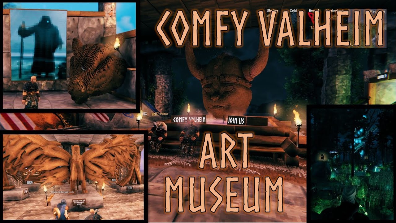 Comfy Valheim Art Museum: Paintings, Sculptures and much more - YouTube