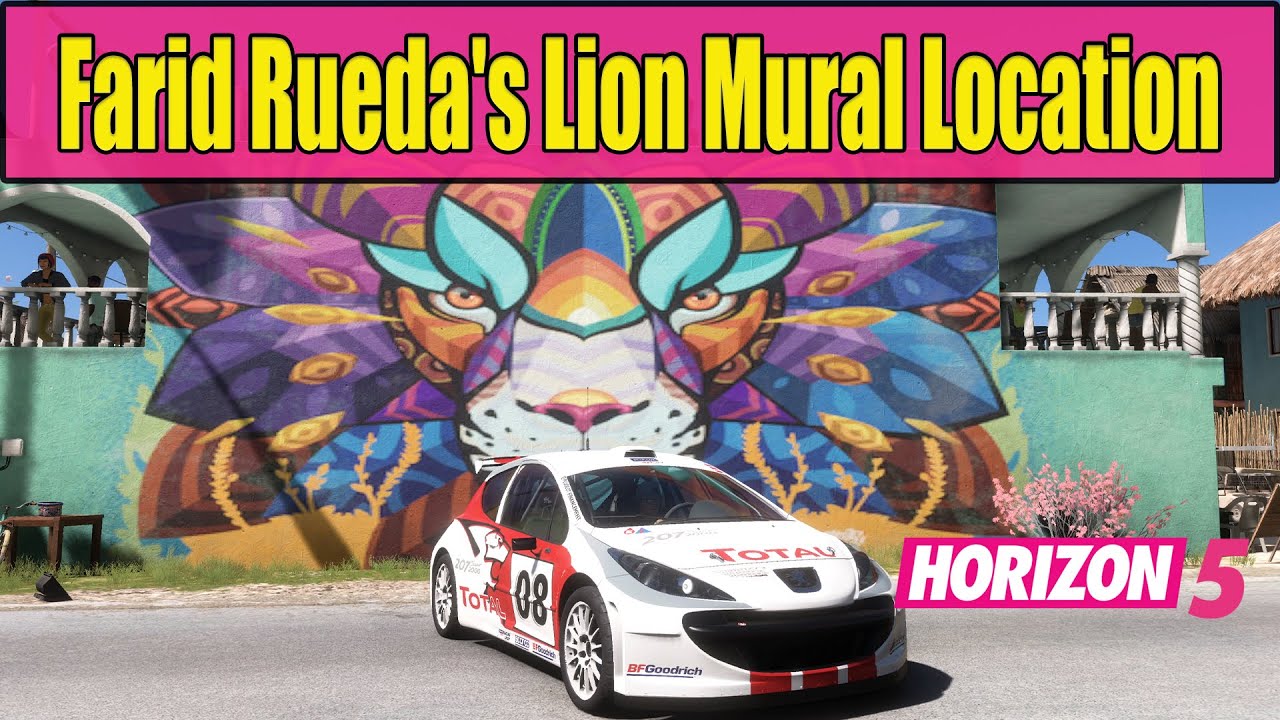 Forza Horizon 5 Photo Challenge PicturePawfect Farid Rueda's Lion Mural ...