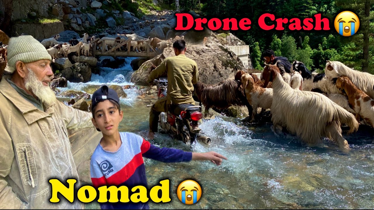 Drone Crash,😭Waterfall Adventure & Nomads – Exploring Hidden Neelum Valley - YouTube
