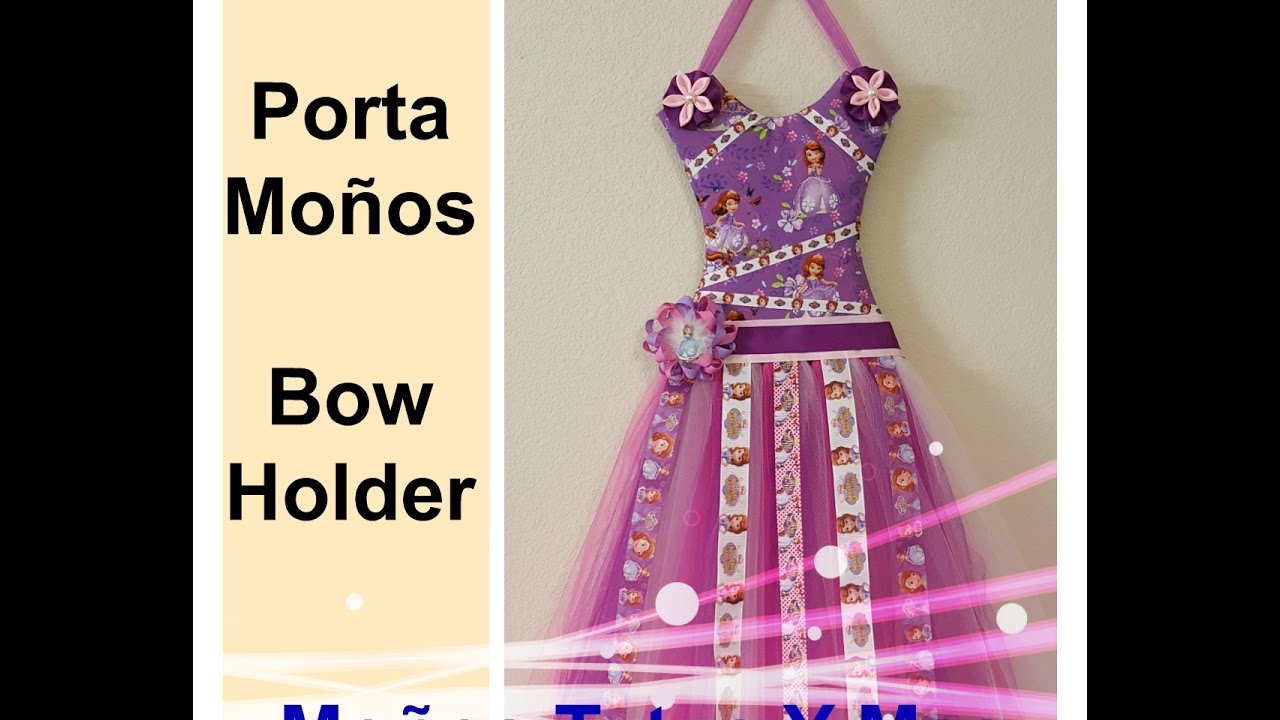 PORTA MOÑOS TUTU PARTE 1 Paso a Paso TUTU HAIR BOW HOLDER PART 1 ...