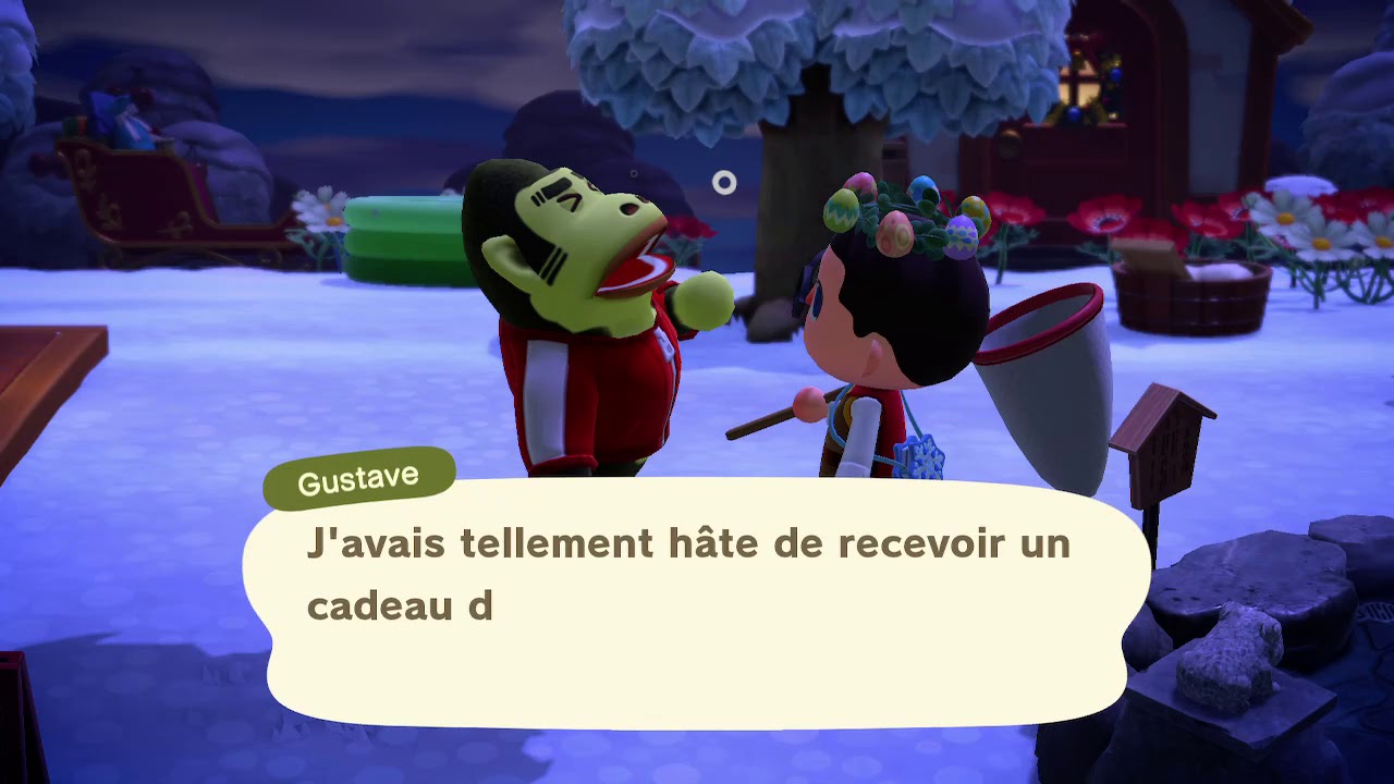 Animal Crossing New Horizons - Le Noël de Gustave - YouTube