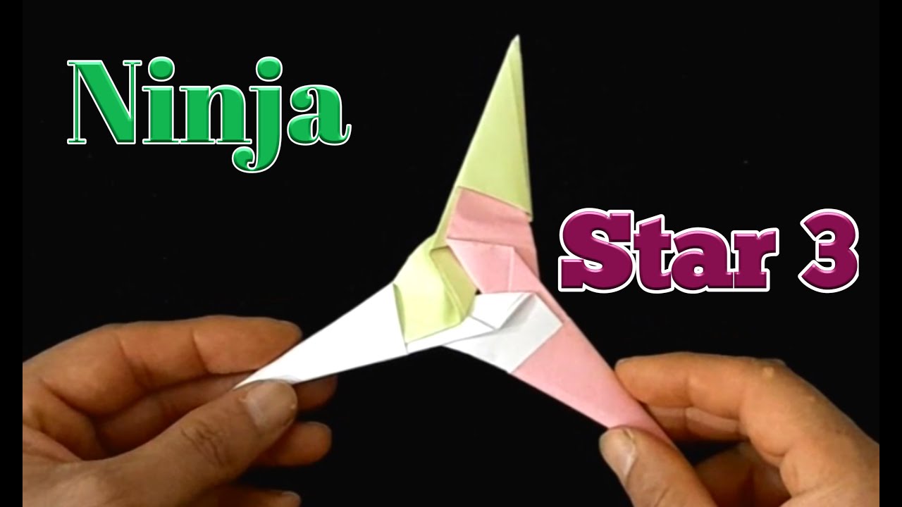 How To Make a Paper Three Pointed Ninja Star (Shuriken) - Origami_3 ...