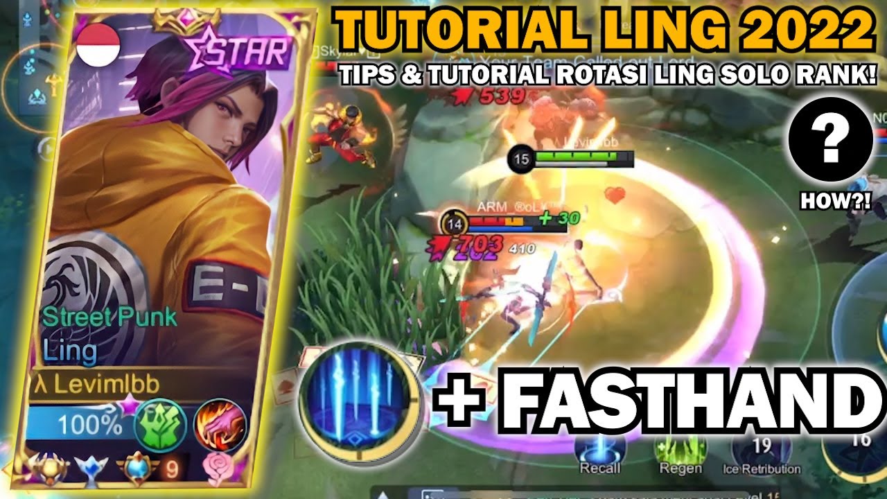 TUTORIAL LING 2022 RAHASIA ROTASI LING SOLO RANKED AUTO WINSTREAK ...