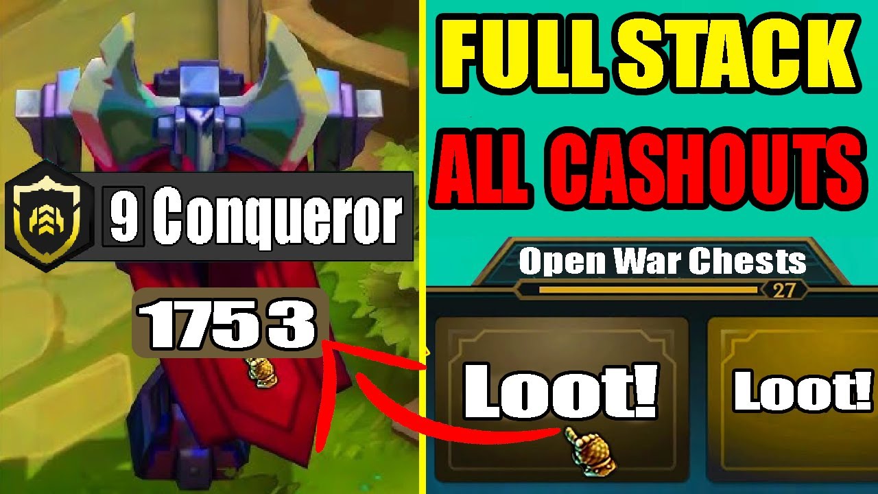 9 CONQUEROR AT 5-1 | FULL STACK & ALL CASHOUTS & AWESOME BOARD | TFT ...