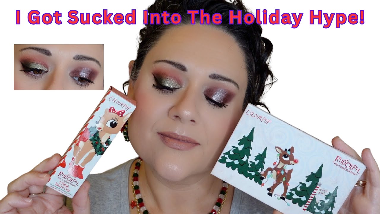 Testing Out ColourPop x Rudolf The Red Nosed Reindeer Palette & Lip Kit ...