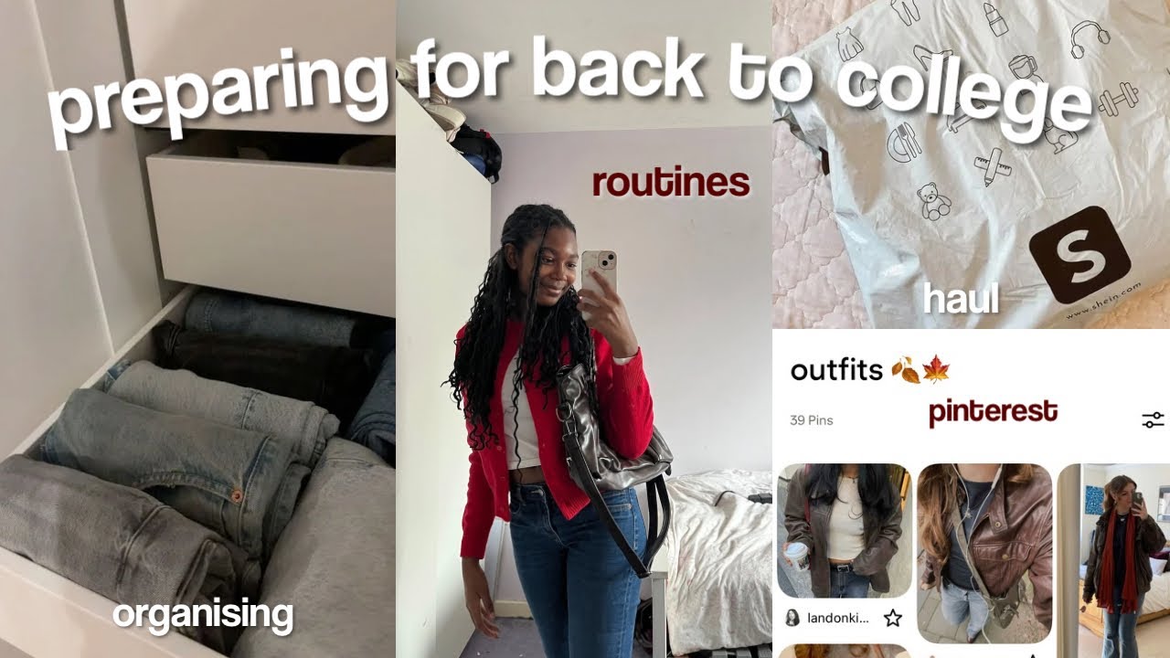 PREPARING FOR BACK TO COLLEGE ♡₊ ⊹📃💭⋆⭒˚｡⋆ | organising, haul, pinterest ...