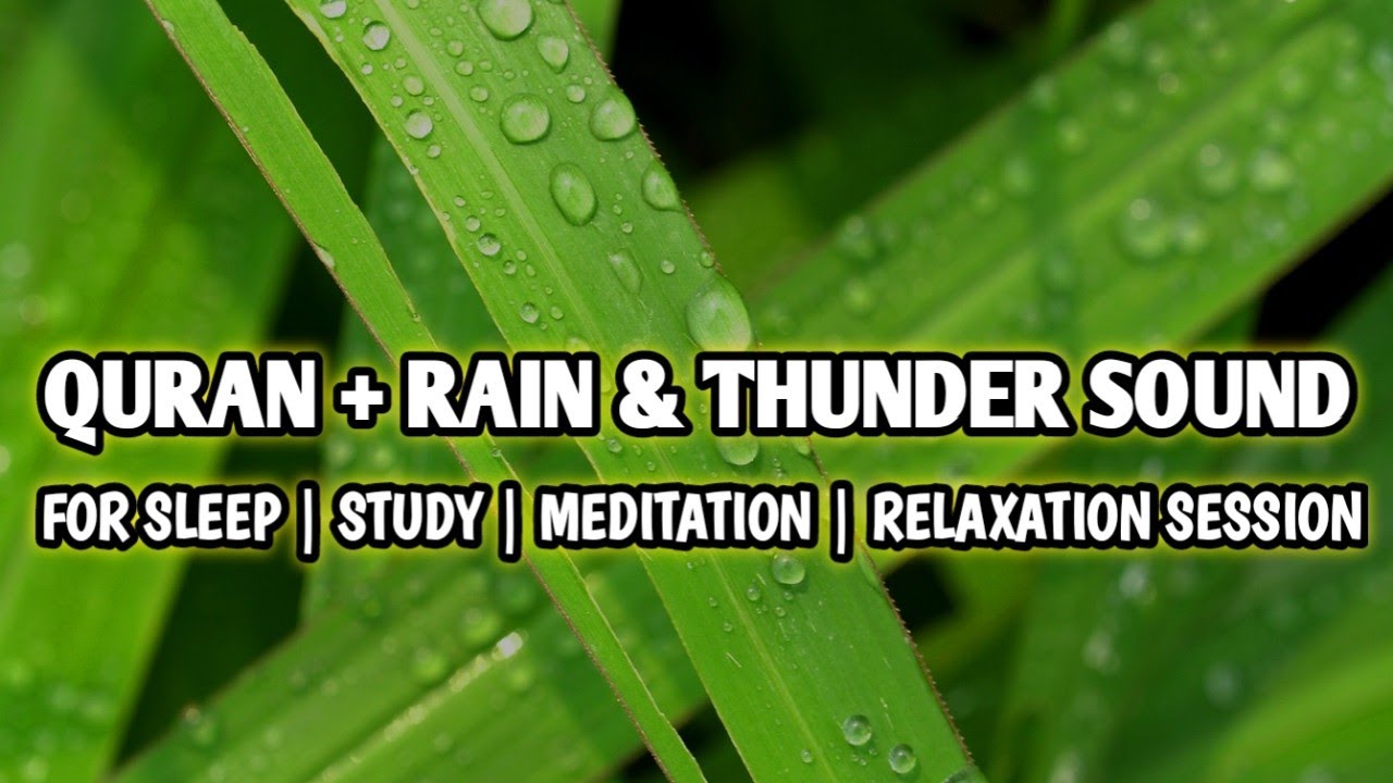 Rain And Peace Quran Recitation For Sleeping Relaxation Meditation ...