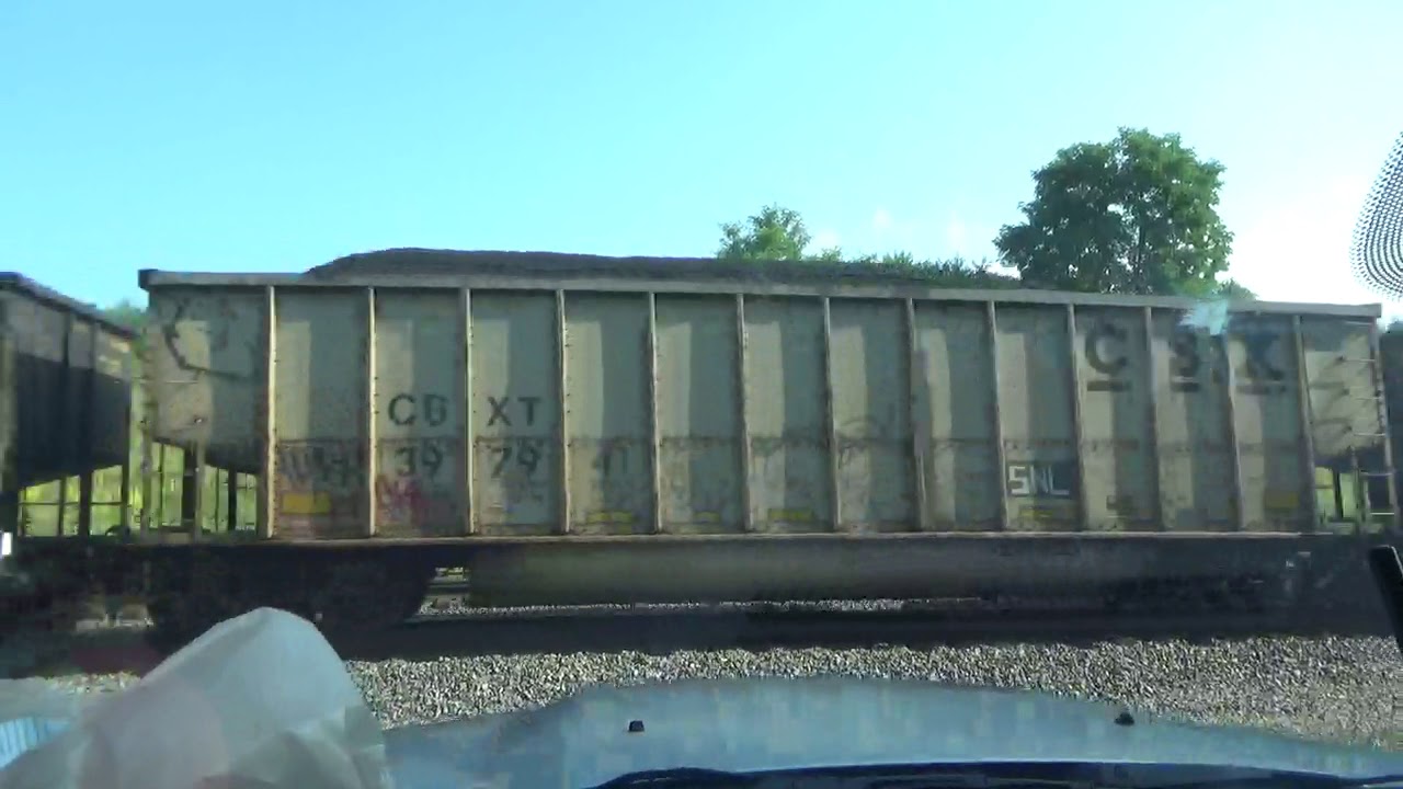 #9970 CSX N769-25 Loaded Coal train with #7209 - YouTube