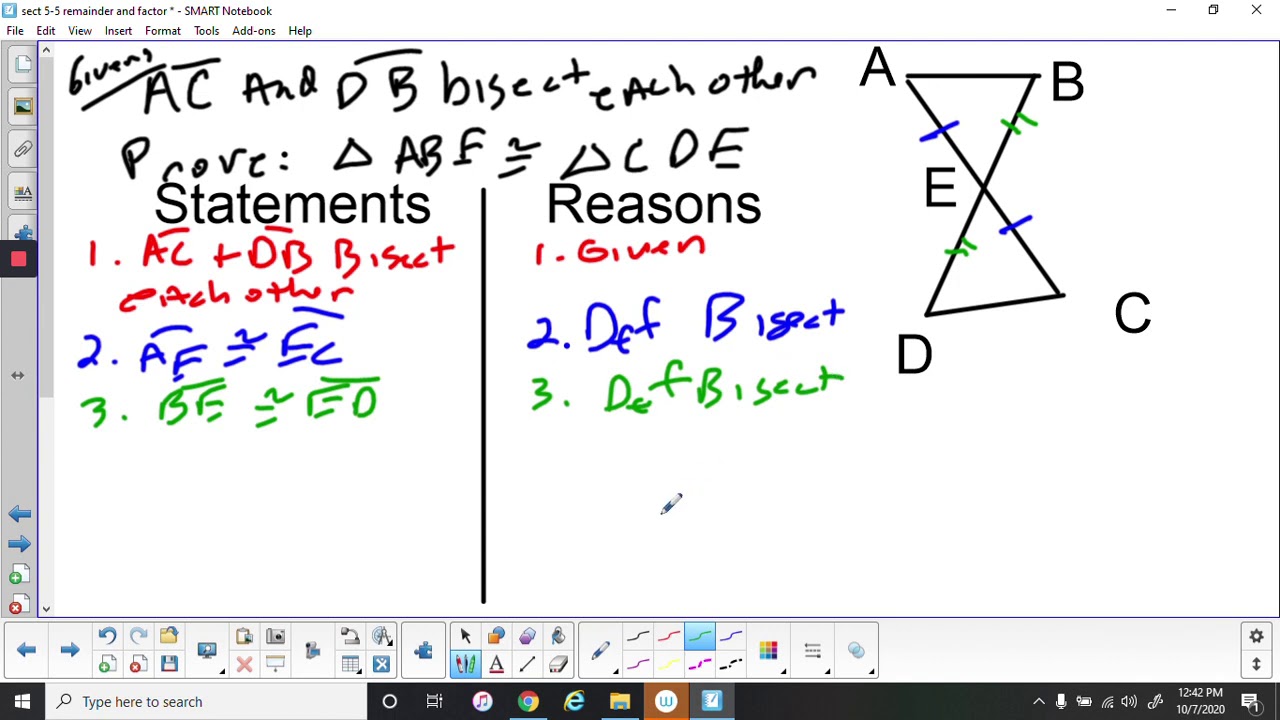 Delta math Proof 1 - YouTube